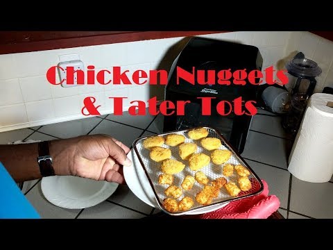 Frozen Chicken Nuggets & Tater Tots, Power Air Fryer Oven Elite