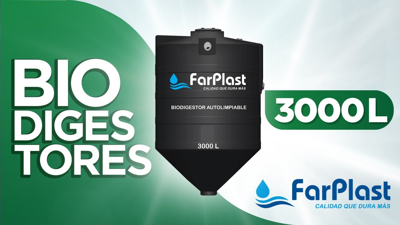 Biodigestor Farplast de 3000 L