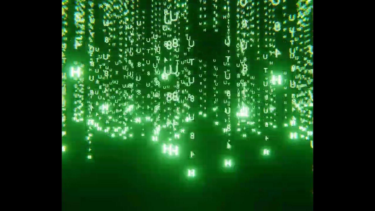 Matrix code rain with geometry nodes   Blender