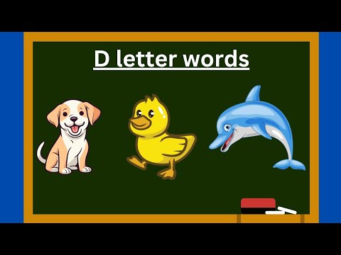 D letter words for kids | #alphabetwords