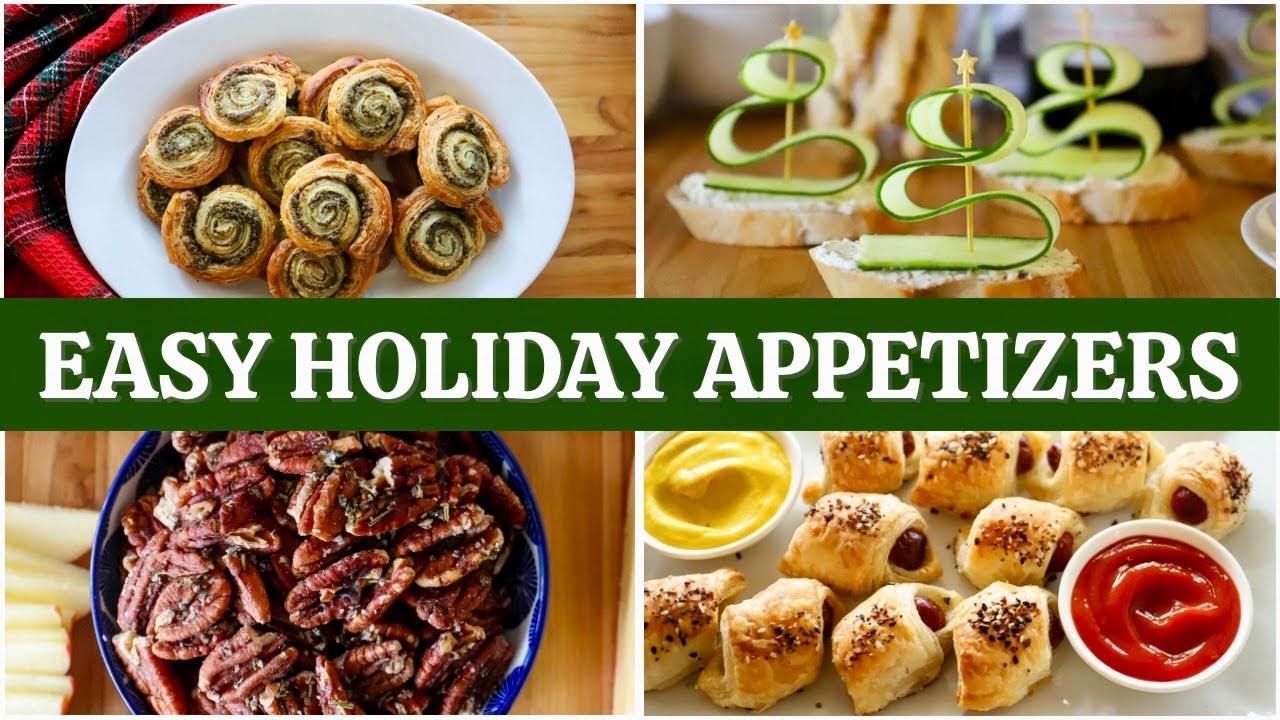 EASY 3-INGREDIENT APPETIZERS | Appetizer Recipes for Christmas 🎄