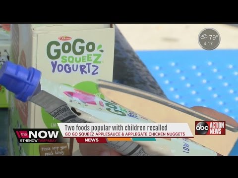 Two foods popular with children recalled