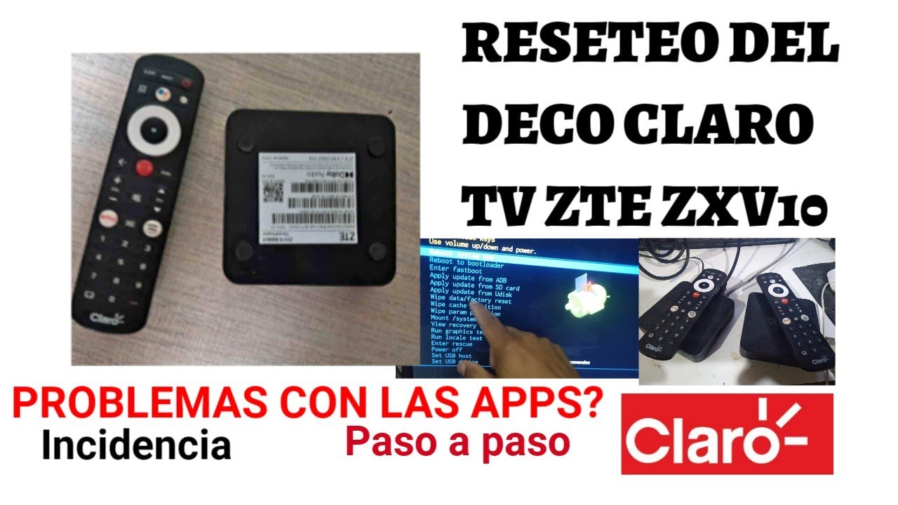 RESETEO DE DECO FIBRA CLARO TV(HARD RESET) paso a paso #clarotv