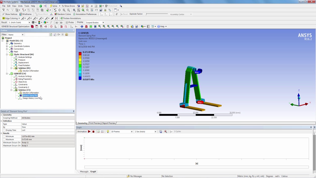 GSAM Tutorial   Sizing and Topometry Optimization