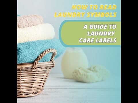How To Read Laundry Symbols