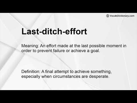 Last-ditch-effort Meaning
