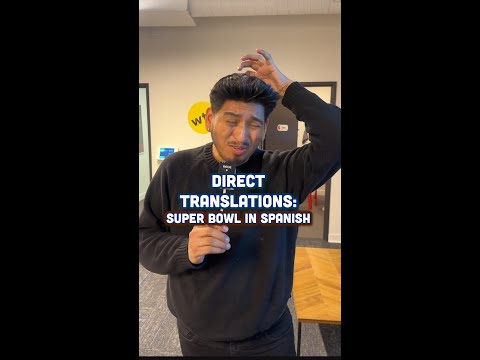 Direct Translations: Super Bowl in Spanish #shorts