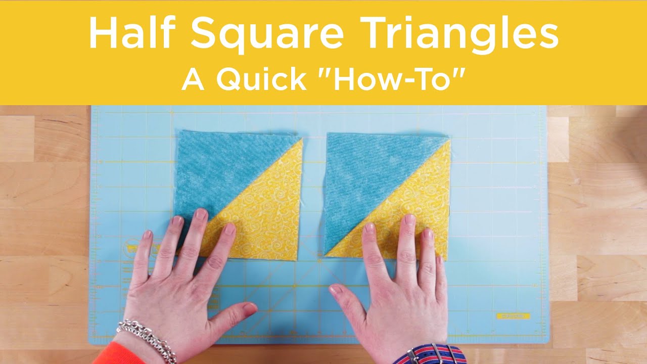 How to make a Half-Square Triangle