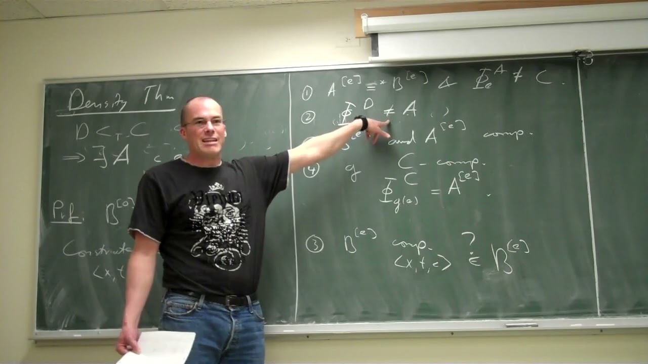 Computability Theory - Lecture 32 - Bart Kastermans