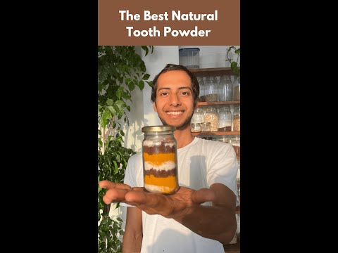 Homemade Tooth Powder Using Only 3 Ingredients #shorts