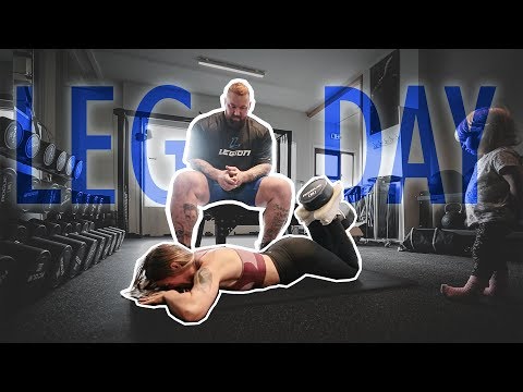 LEG DAY WITH MY WIFE! KELSEY OUT-LIFTED ME!