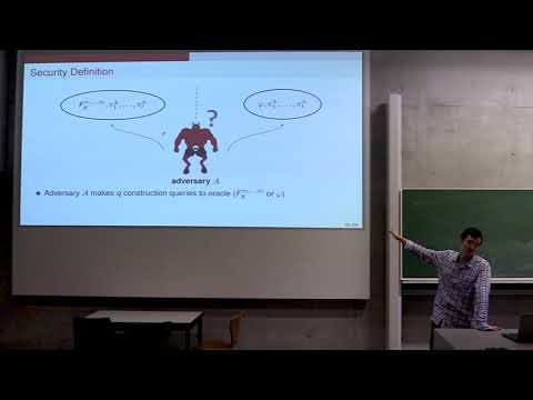 COSIC seminar "How to Build Pseudorandom Functions From Public..." (Yu Long Chen, KU Leuven)