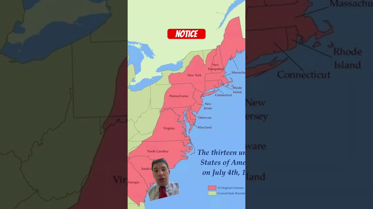 The 13 Colonies in 1776 #history #ushistory