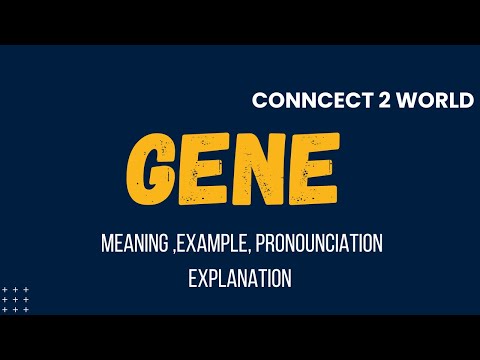 What Does GENE Means || Meanings And Definitions With GENE in ENGLISH