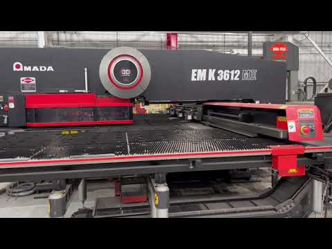 2019 AMADA EMK3612M2 CNC Turret Punch Press, s/n 36134176, w/ AMNC 3i ...