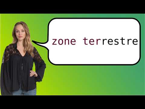 How to say 'terrestrial area' in French?