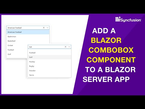 Learn Add a Blazor ComboBox Component to a Blazor Server App - Mind Luster