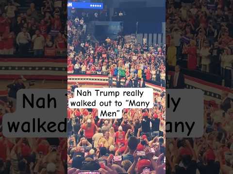 Trump really walked out to while the song “Many Men” by 50 Cent is playing #rap #hiphop #trump