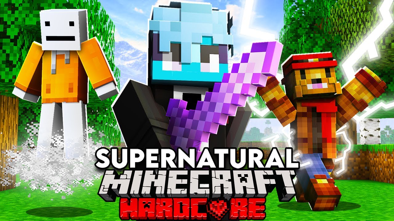 100 Players Simulate Minecraft's Supernatural Hunger Games...