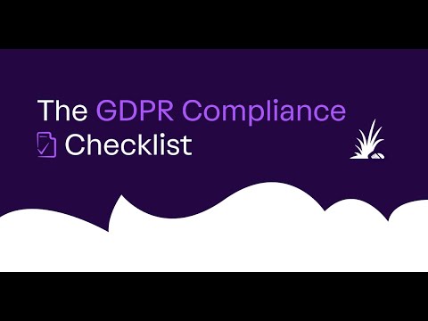 GDPR Compliance Checklist Process.