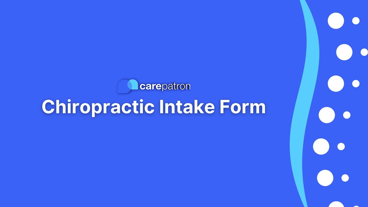 Chiropractic Intake Form