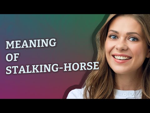 Stalking-horse | meaning of Stalking-horse