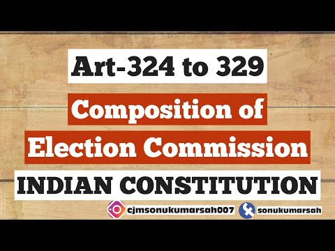 Article-324 to 329 | Election Commission of India | Indian Constitution |