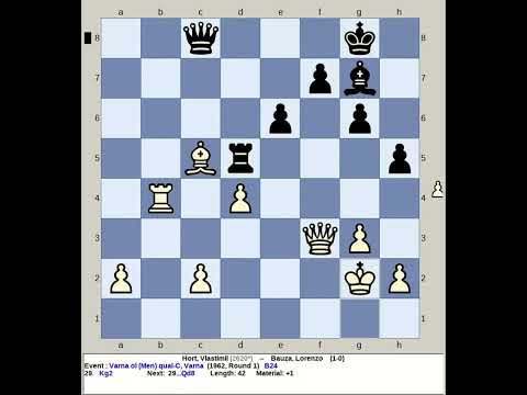 Hort, Vlastimil vs Bauza, Lorenzo | Varna Chess Olympiad Qual C 1962, Bulgaria