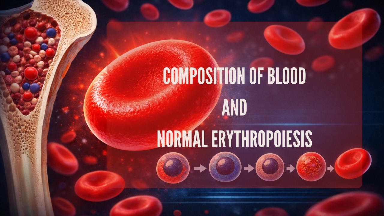 Composition of Blood & Normal Erythropoiesis Explained | Hematology Basics | ParamedicIQ