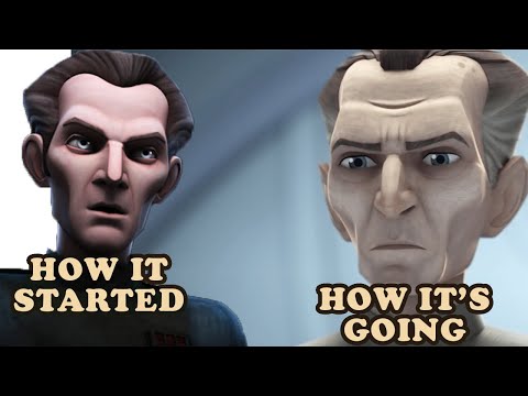 Why does Grand Moff Tarkin look so old in Star Wars: The Bad Batch?