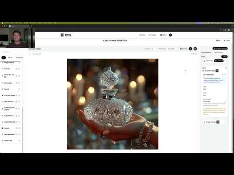 How to use upscale image function in ZYNG Ai