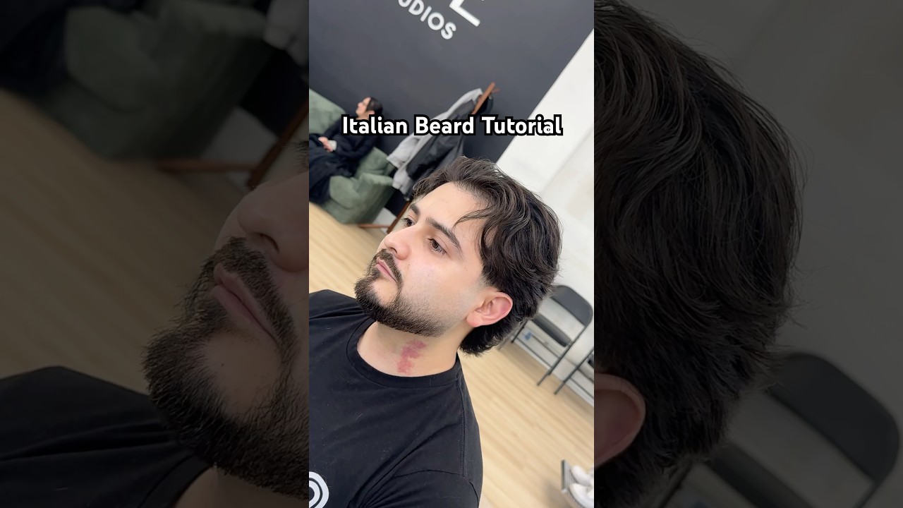 Italian beard/ faded goatee tutorial #barber #chicagobarber
