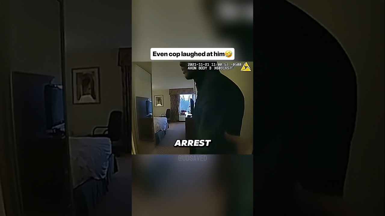 Even the cop couldn’t stop laughing after this 😂 #shorts