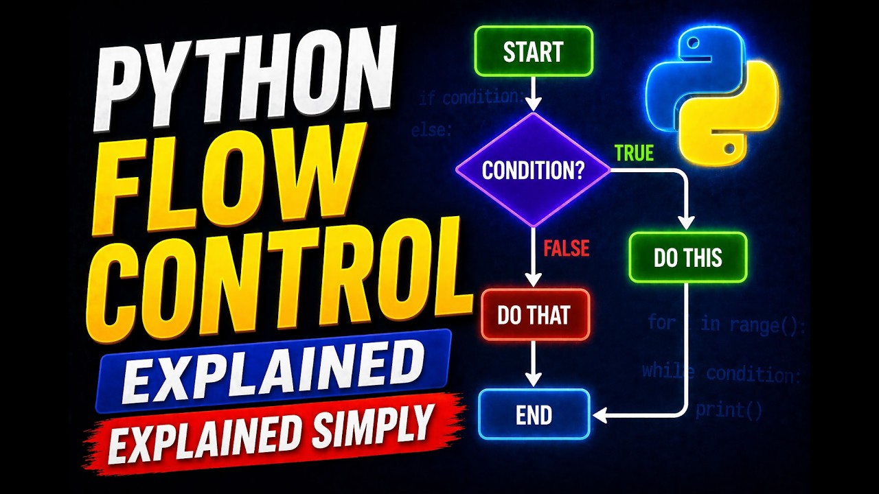 Python Flow Control Explained for Beginners (if, else, loops & more)