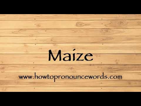 How To Pronounce Maize ? How To say Maize New Video