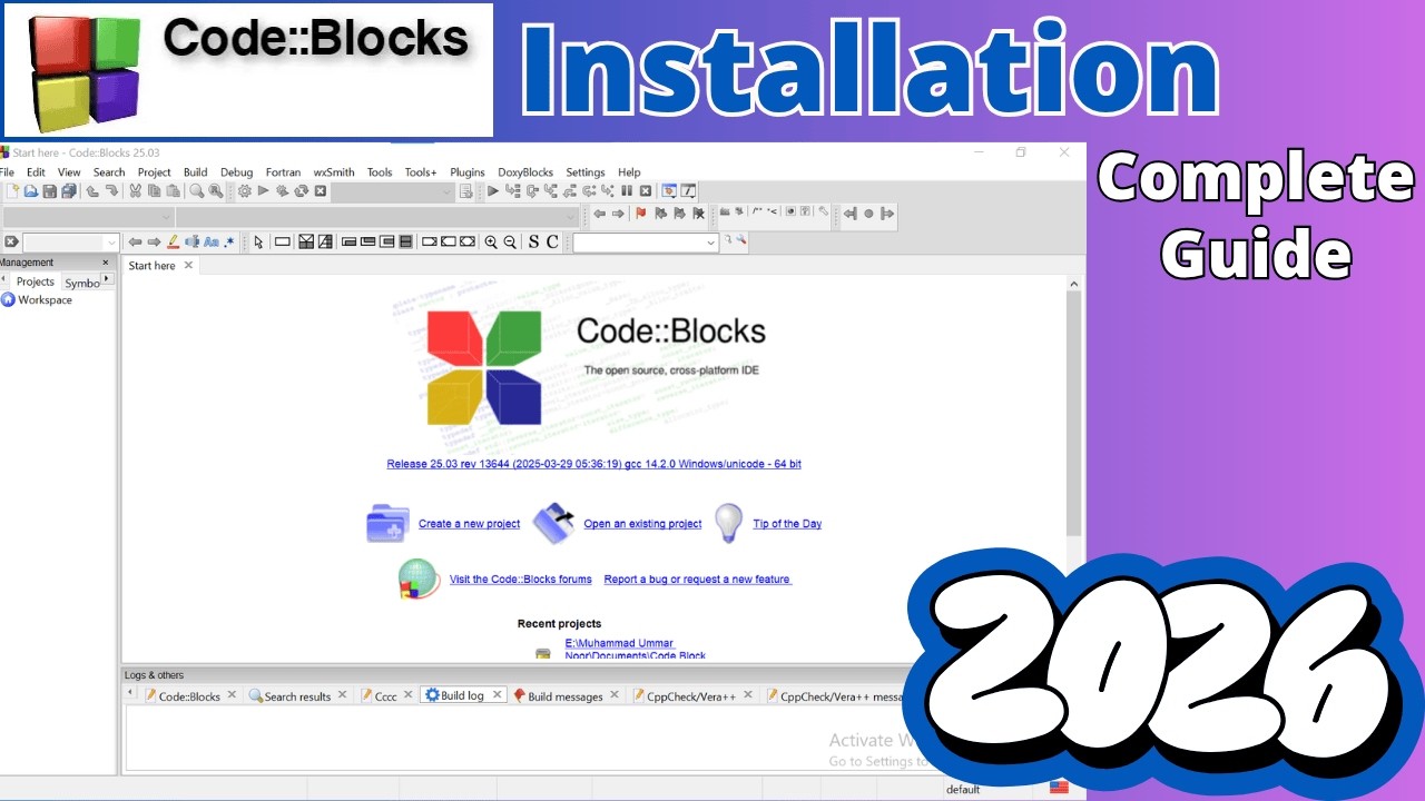 How to install CodeBlocks IDE on Windows 10/11 2026 | MinGW GCC Compiler | C & C++ Programs