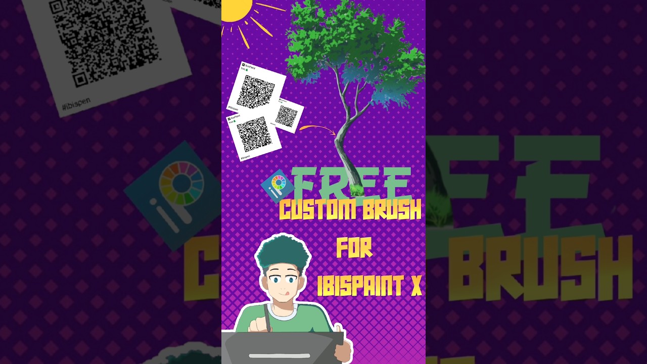ibispaint x brush qr code | #drawing #art #tutorial #tree #ibispaintx #brushify