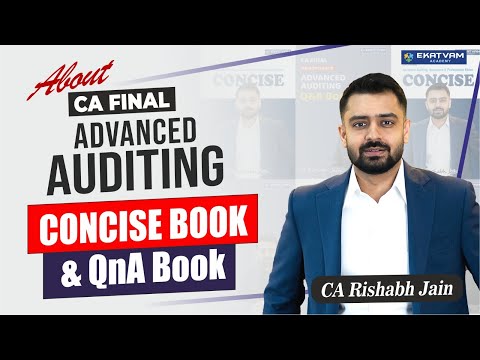 CA Final Advanced Auditing Concise (Summary) & QnA Book for May 2025 onwards | CA Rishabh Jain