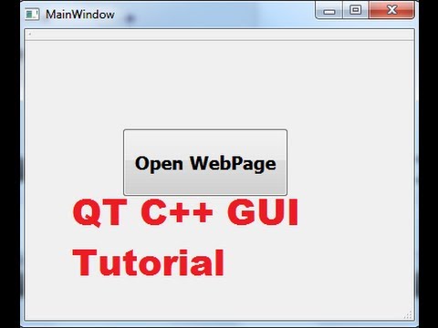 Learn QT C GUI Tutorial 23 How to open a website in a default user browser - Mind Luster