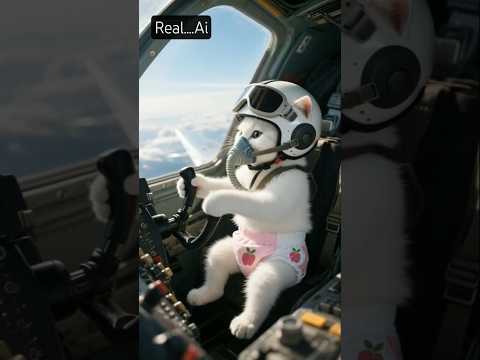 Cat Becomes Fighter Jet Pilot!
