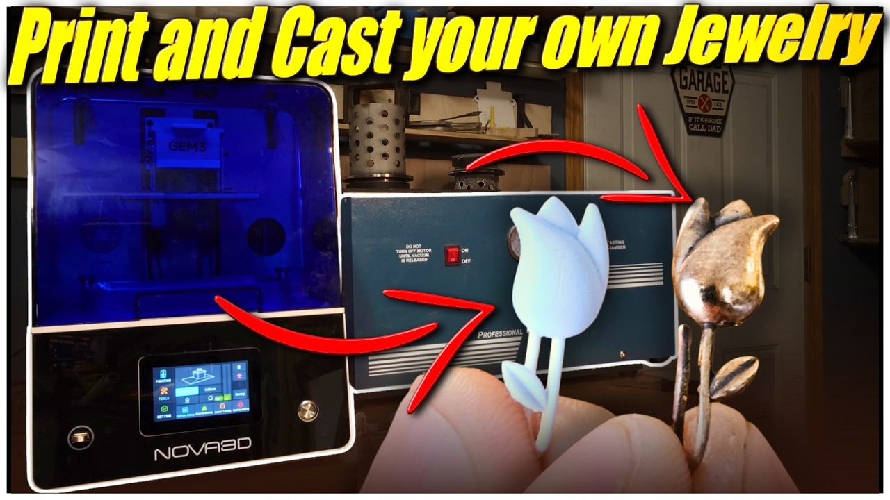 This Thing is MADE for Investment Casting | Nova3d Gem3 Resin Printer