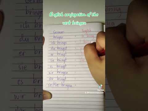 Conjugate the verb bringen in English 💯 #easylearning #funlearning #learngerman #germanlanguage