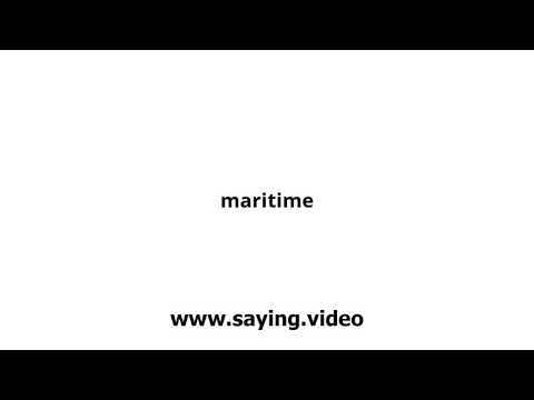 How to say maritime in English
