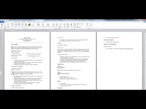 Add drop caps to your CV template or résumé to make it stand out