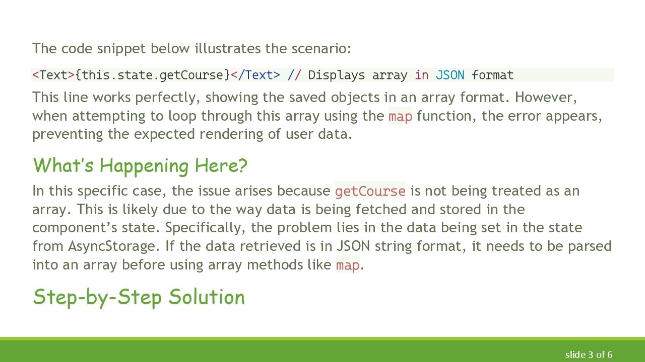 How to Fix the map Function Error When Looping Over an Array of Objects in ReactJS