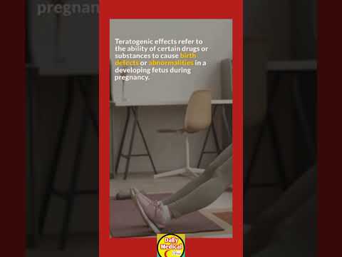 What is Teratogenic Effect? #youtubeshorts #shorts