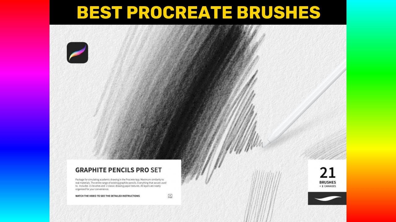 Procreate Brush: Graphite Pencils for Procreate