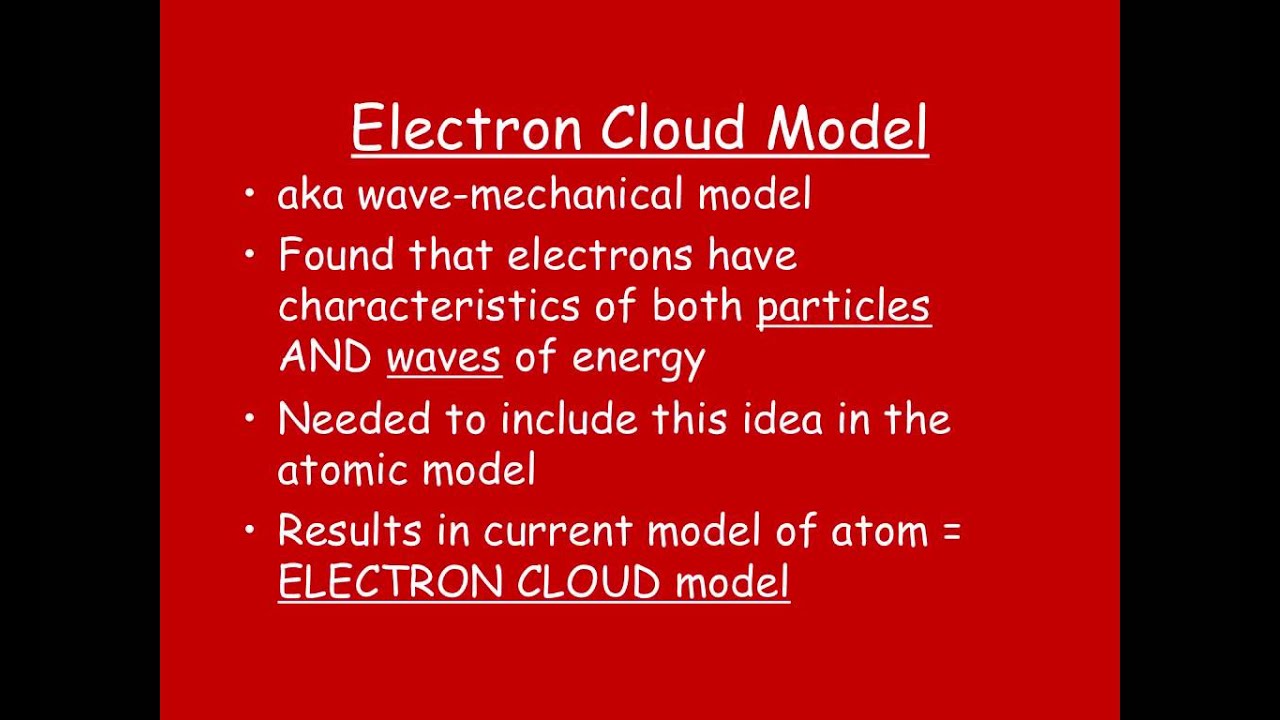 Video 4 - Atomic Structure - Modern Atomic Models