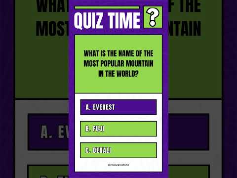 What is the name of most popular #mountains