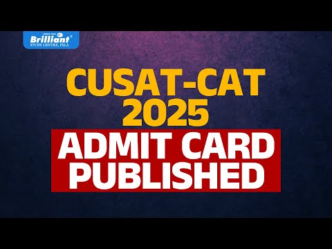 CUSAT-CAT 2025 | Admit Card Published